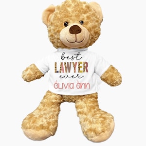 Best Lawyer Ever Teddy Bear, Lawyer Teddy Bear, Customized Teddy Bear ...