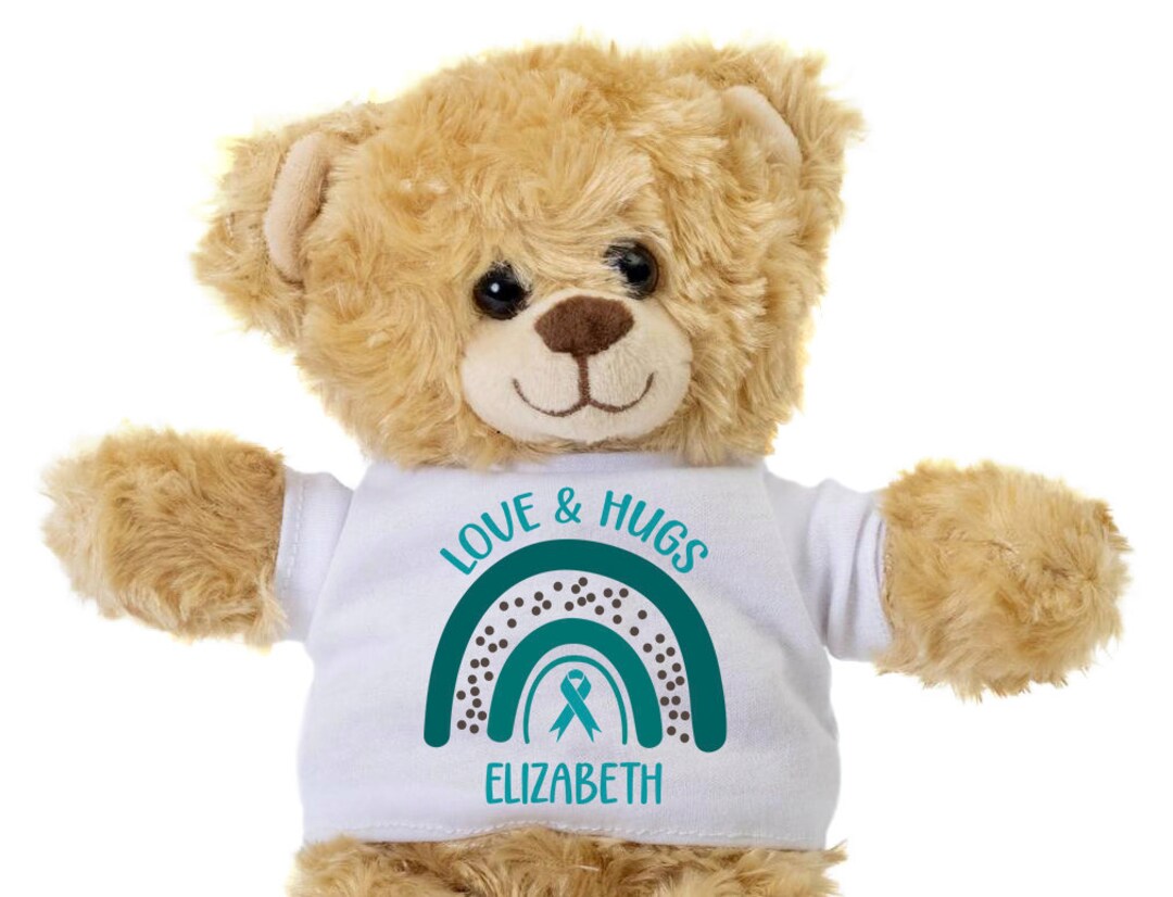 Ovarian Cancer Gift, Fight Cancer, Customteddy Bear Gift, Personalized ...
