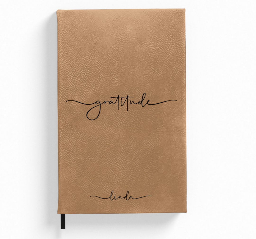 Gratitude Journal, Personalized Gratitude Journal, Leather Journal ...