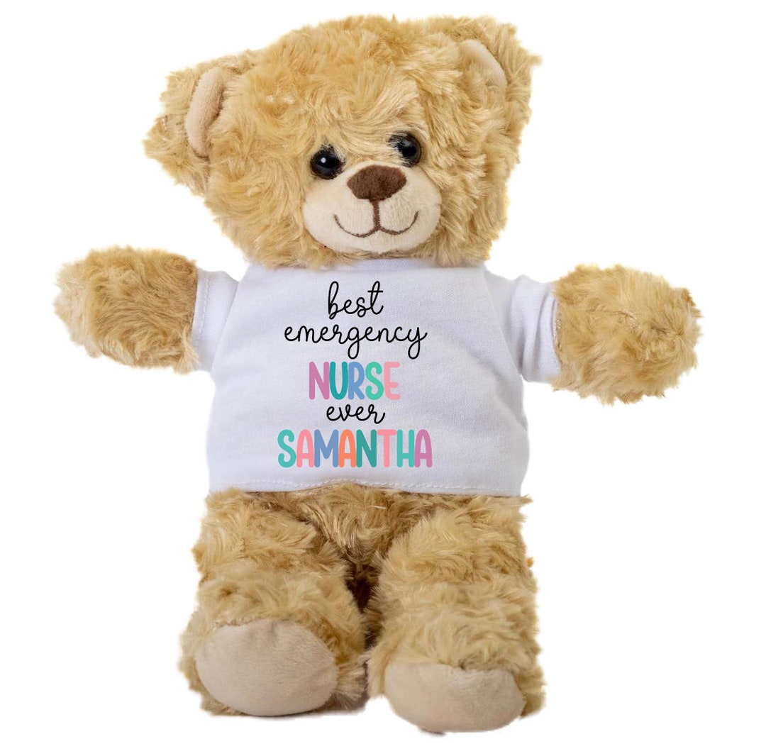 Emergency Nurse Gift, Best Nurse Ever, Nurse Teddy Bear, ER Nurse Gift ...