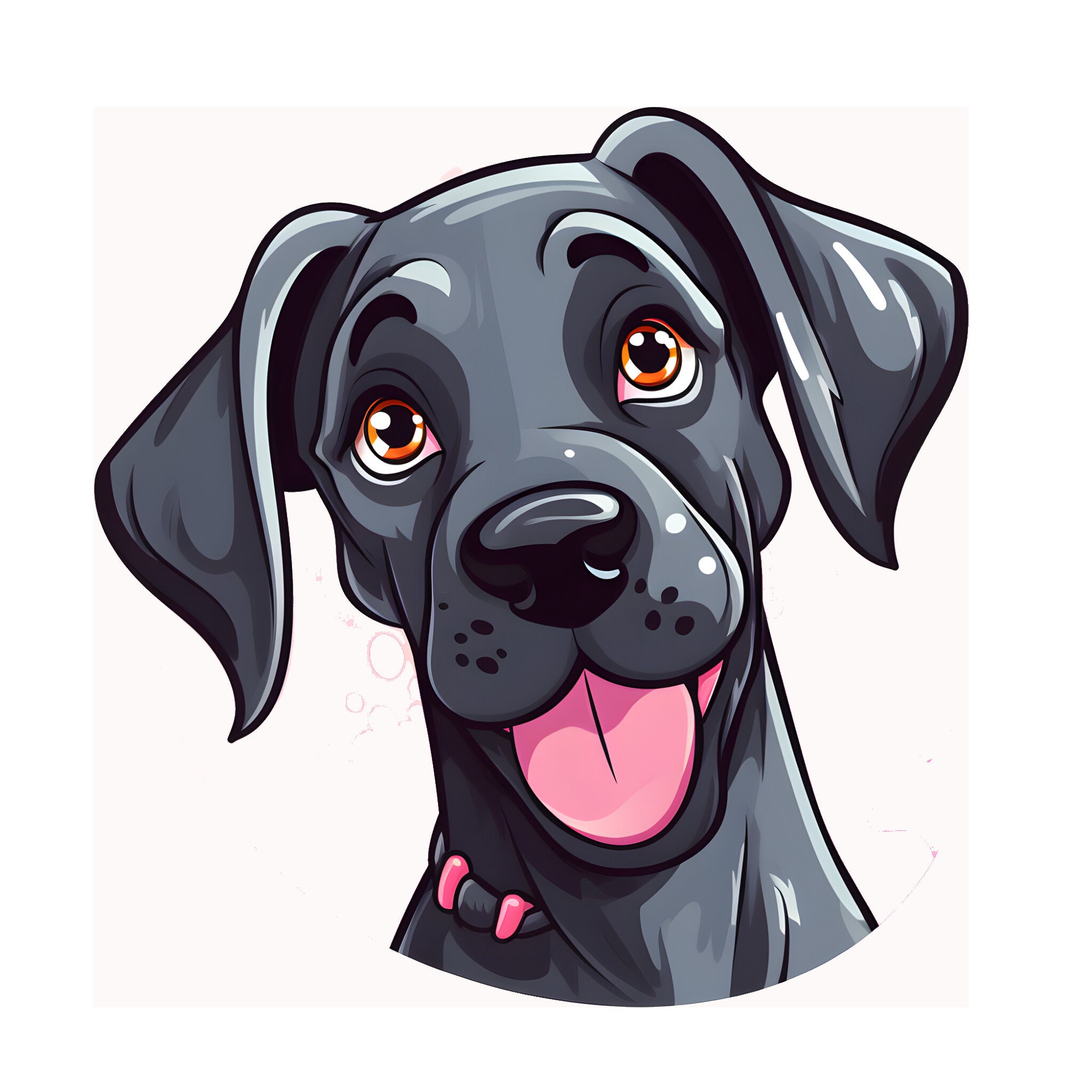 Great Dane Socks for Kawaii Dog Lovers, Great Dane Gift, Great Dane Dog ...