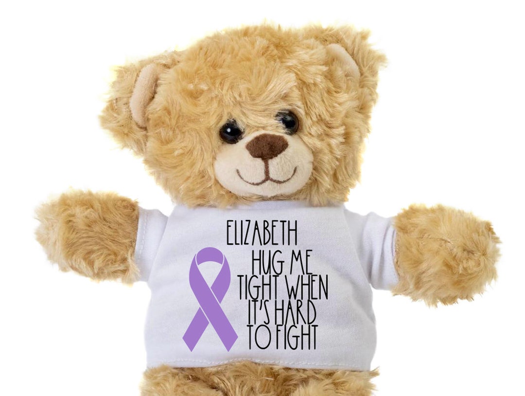Fight Cancer, Cancer Gift, Customteddy Bear Gift, Personalized Plush ...