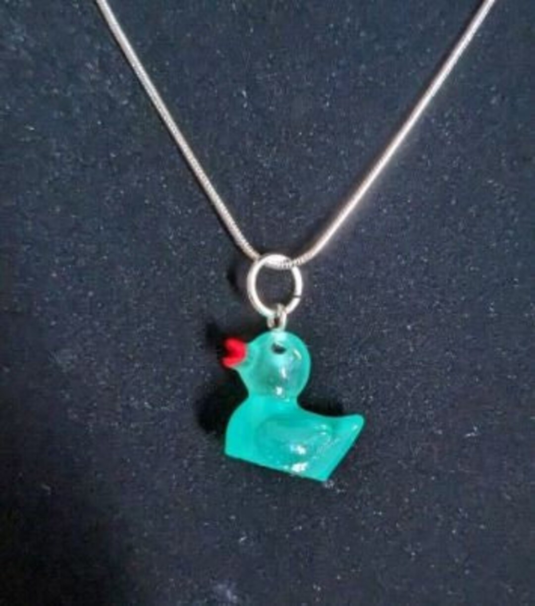 Glow in the Dark Rubber Ducky Necklace - Etsy