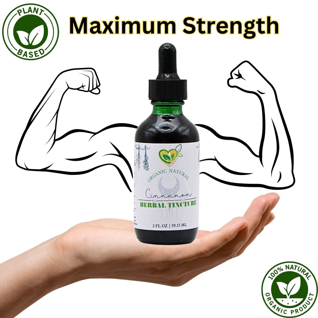 Cinnamon Ceylon Tincture Pure Premium Organic Liquid Herbal Drops Plant ...