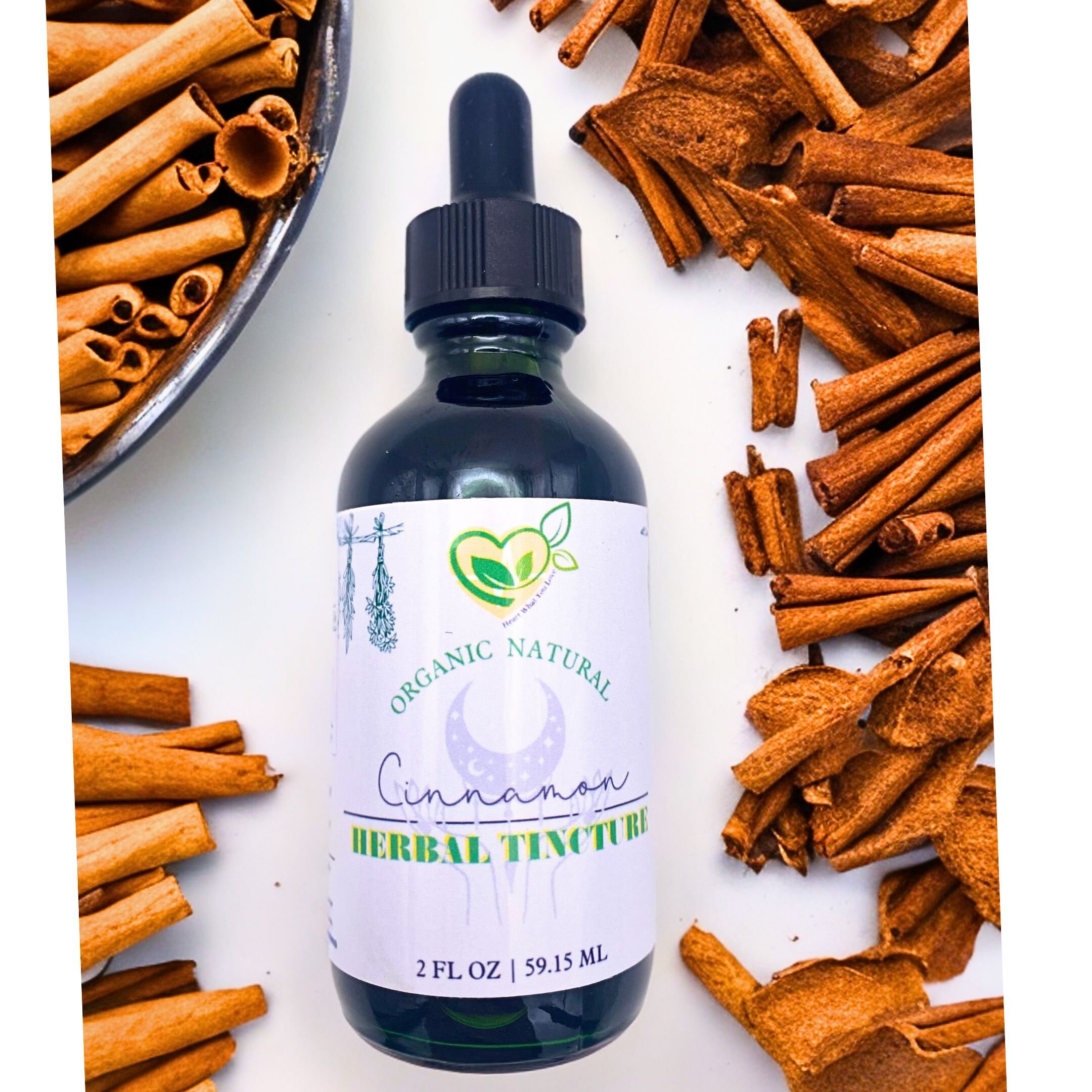 Cinnamon Ceylon Tincture Pure Premium Organic Liquid Herbal Drops Plant ...