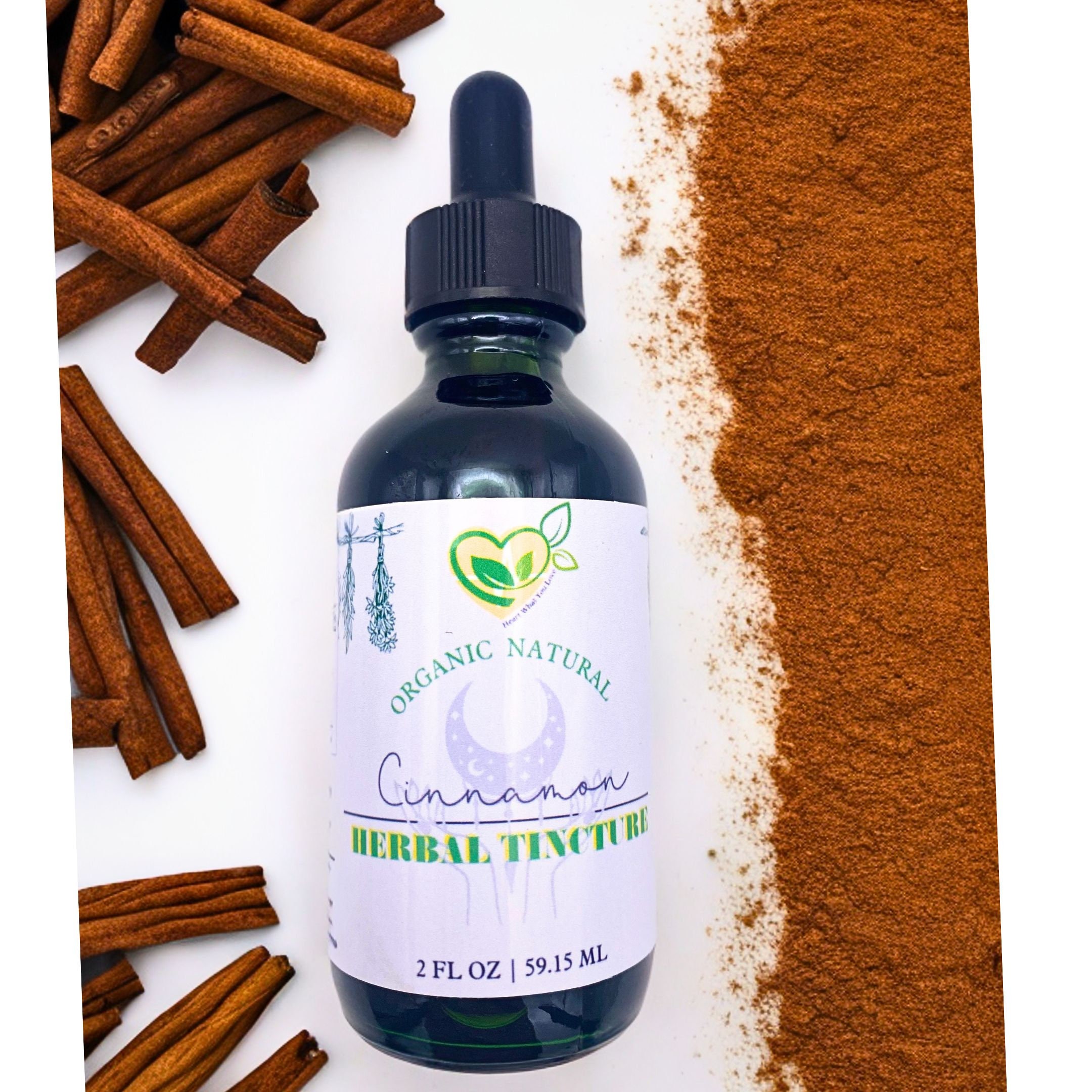 Cinnamon Ceylon Tincture Pure Premium Organic Liquid Herbal Drops Plant ...