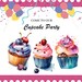 Watercolor Cupcake Clipart, Dessert Clipart, Cupcake Clipart, Food ...