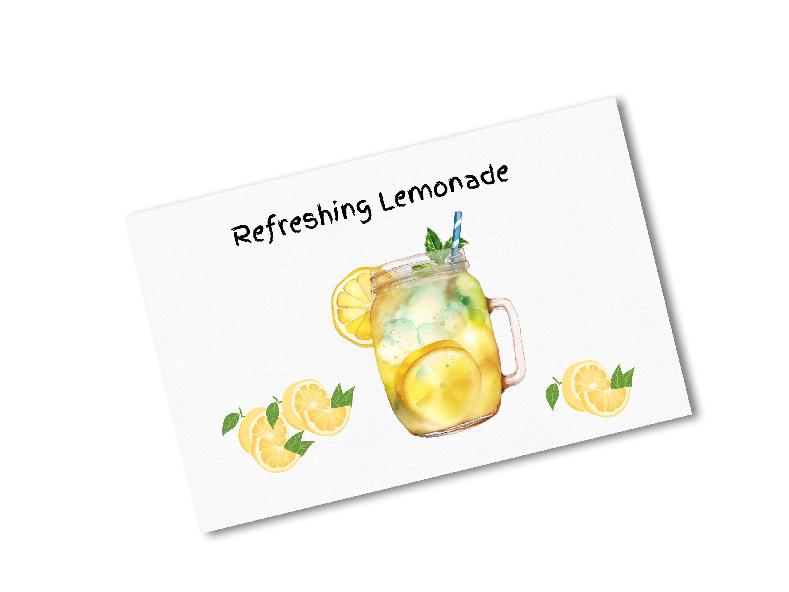 Watercolor Lemonade Clip Art Bundle, Lemonade PNG, Mason Jar Clipart ...