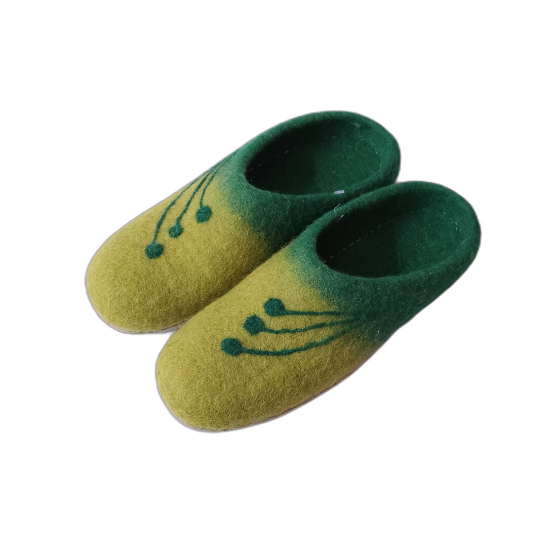Felted 100% Natural Wool Slipper, Warm Felted Wool Unisex Slipper - Etsy