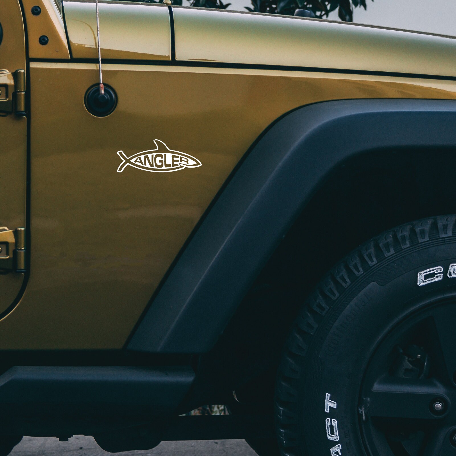 Angler Fish Vinyl Decal - Etsy