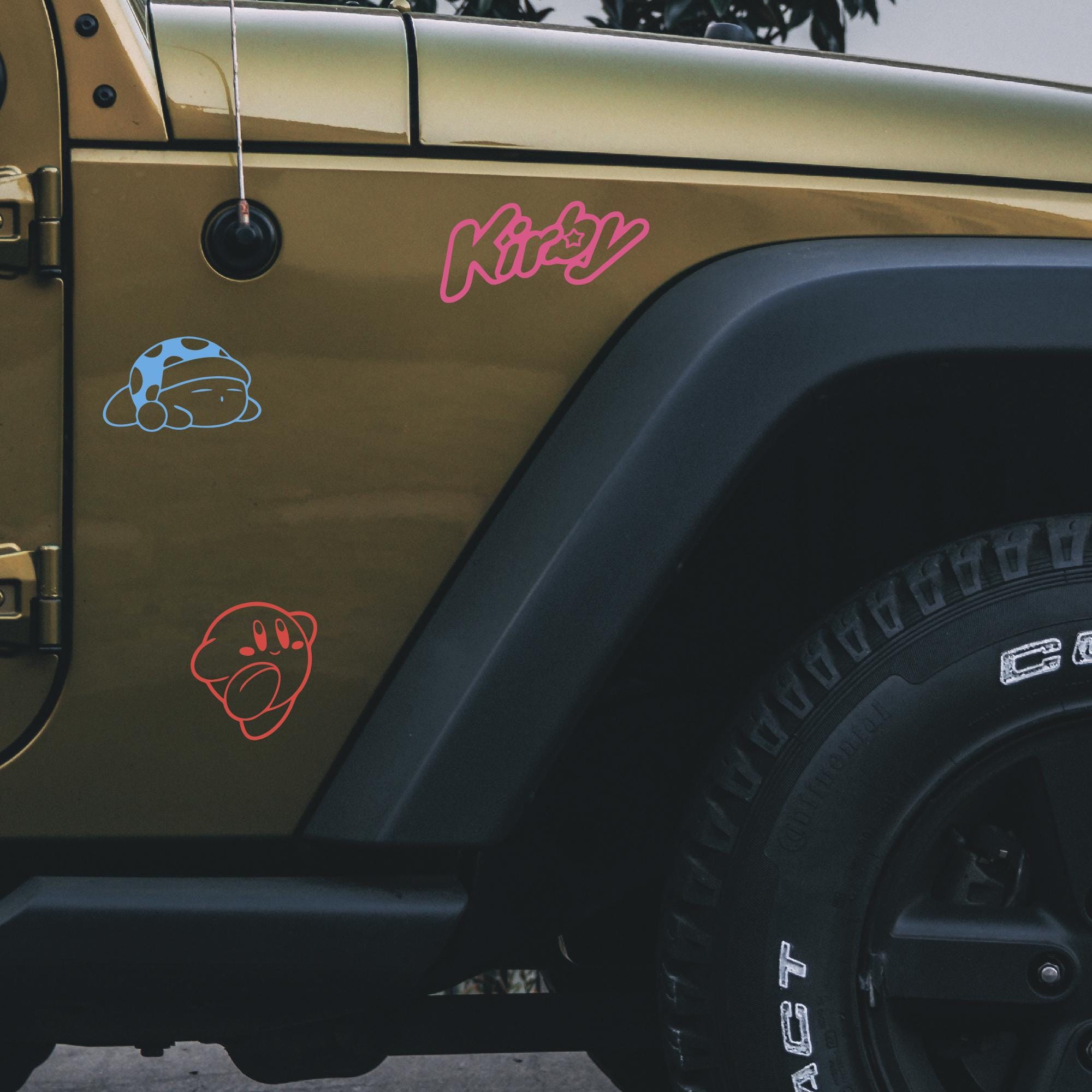 Kirby Vinyl Decals Video Game Sticker Waterproof Laptop Sticker for Car ...