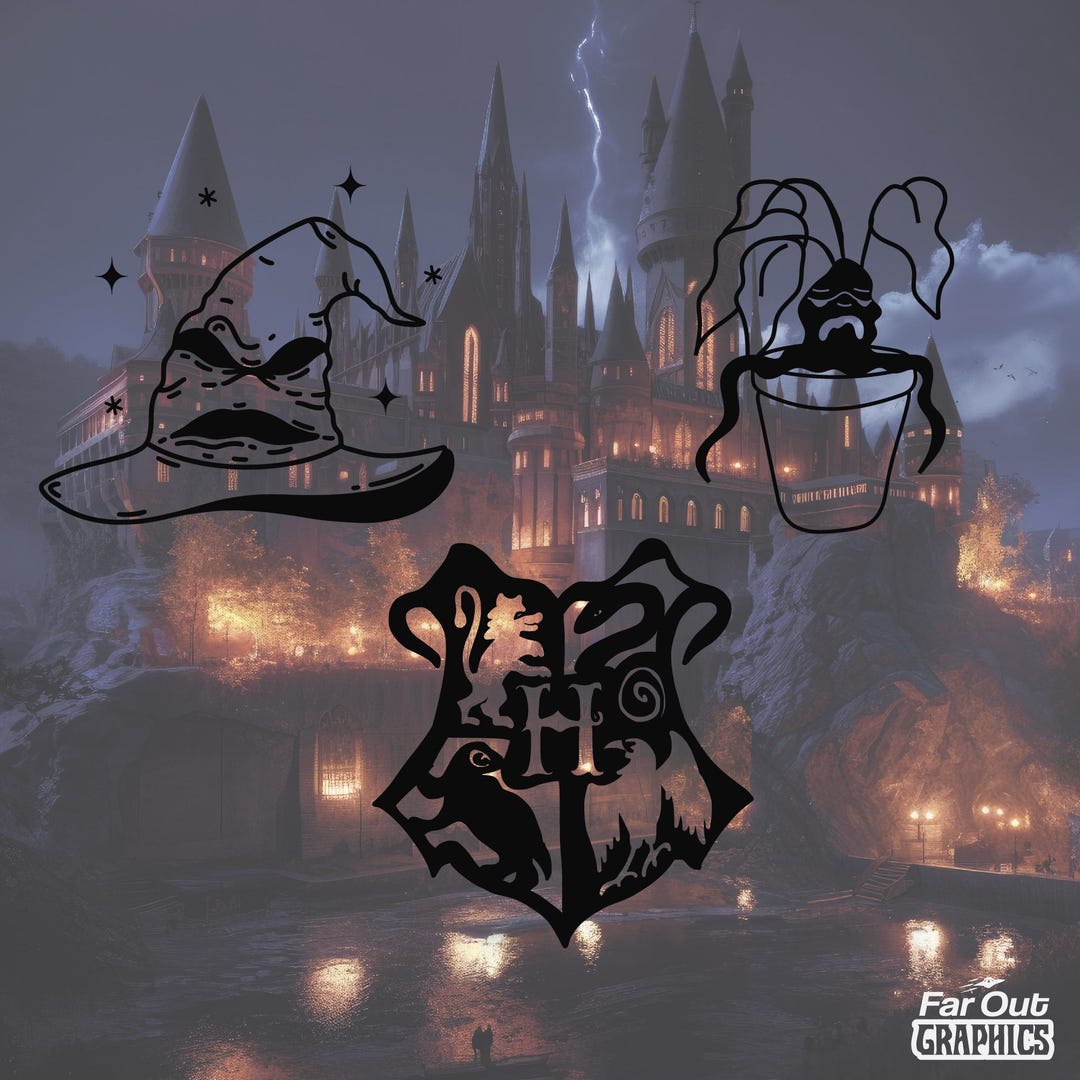 Wizzard Hogwarts Decal Vinyl for Car - Etsy