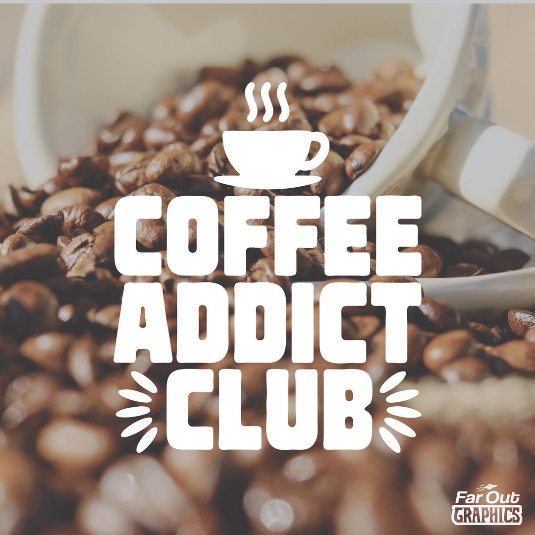 Coffee Addict Club Decal Sticker Gift - Etsy