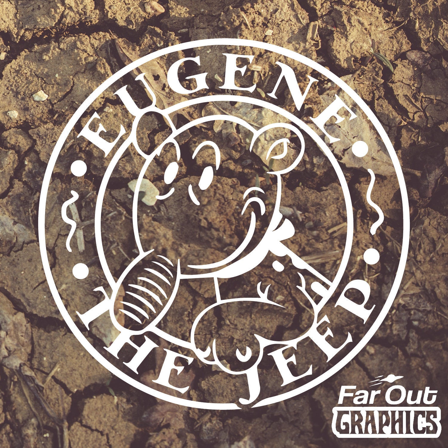 Popeye Eugene the Jeep Decal for Car Bumper Sticker Waterproof Cartoon ...