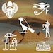 Ancient Gods Egyptian Hieroglyphic Car Decal - Etsy