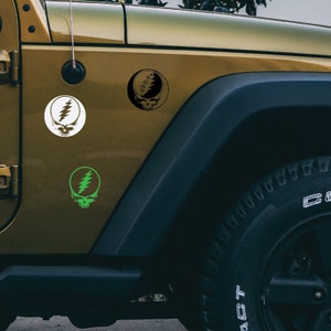 Grateful Dead Sticker Waterproof Skull Vinyl Decal for Car Bumper ...