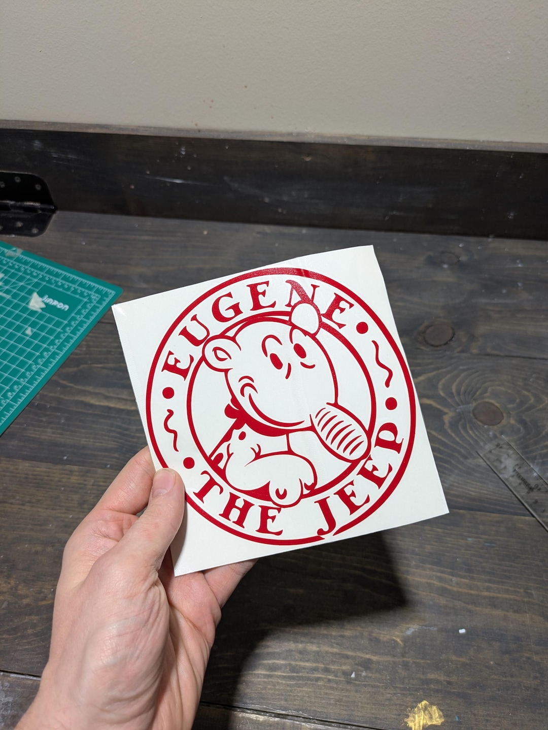 Popeye Eugene the Jeep Decal for Car Bumper Sticker Gift - Etsy