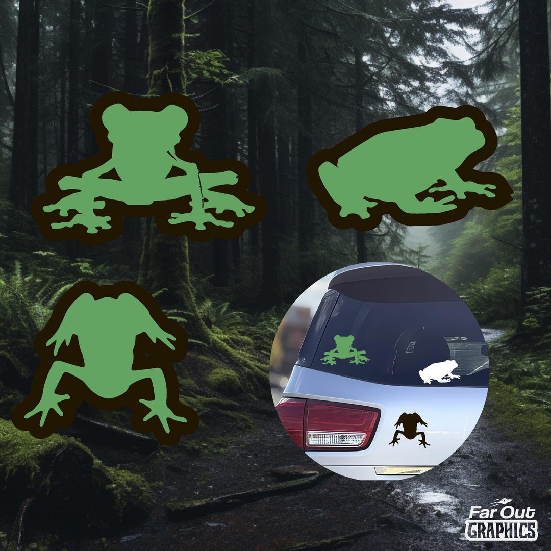 Frog Vinyl Decals *OPTIONS* - Etsy