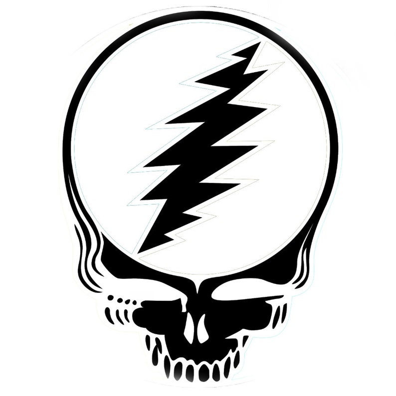 Grateful Dead Steal Your Face Skull Decal – Deadhead Vinyl Sticker ...