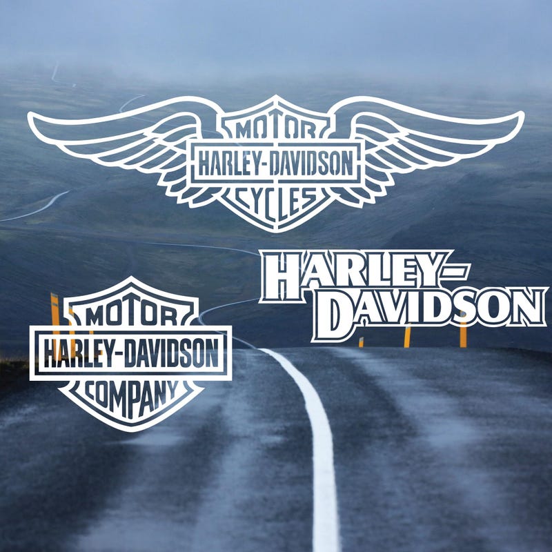 Harley Davidson Decals and Stickers - Etsy