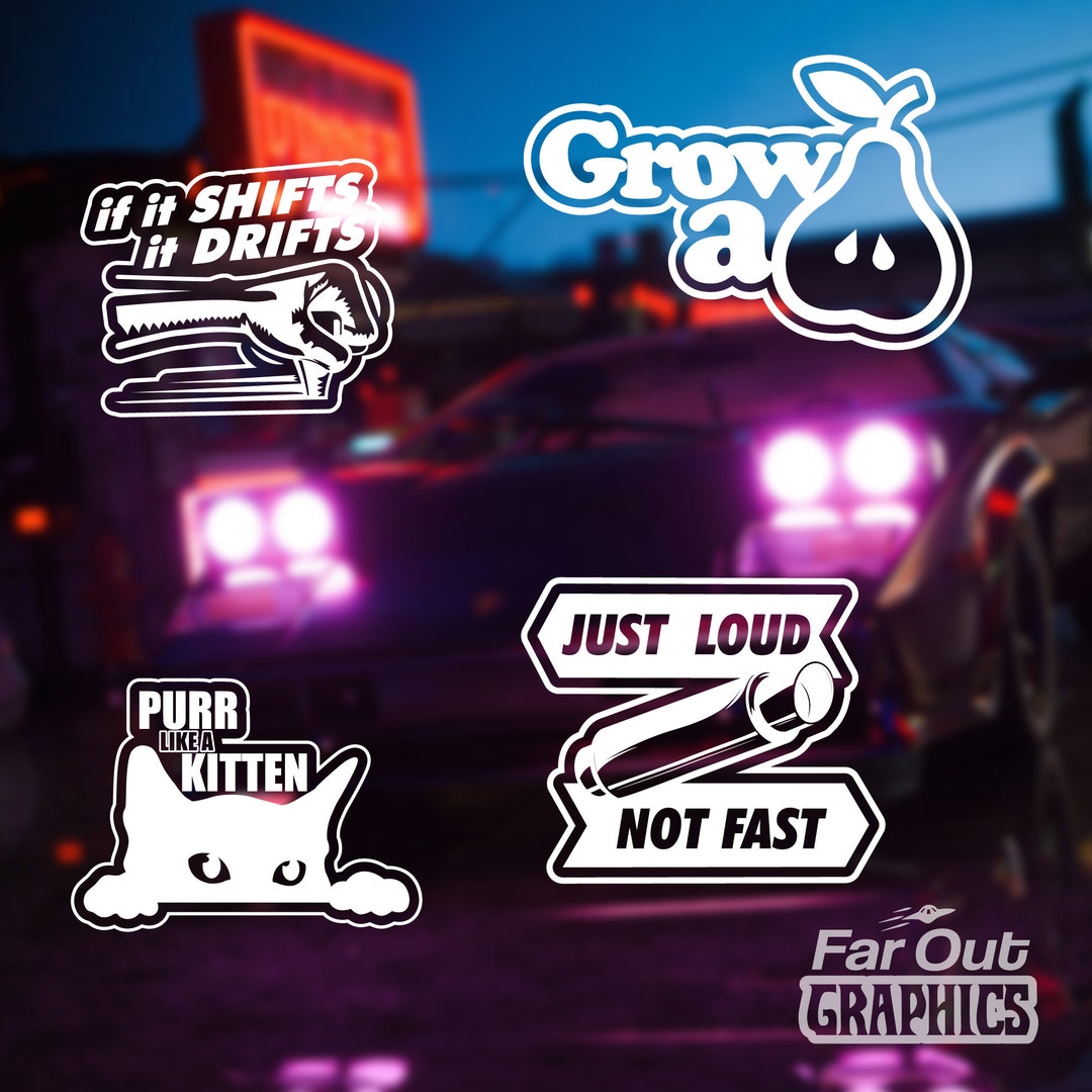 Drift/racing Car Decals - Etsy