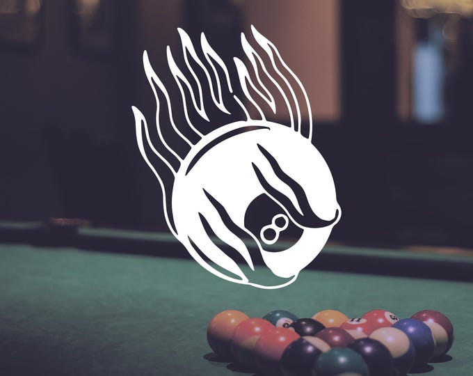 8 Ball Custom Vinyl Decal Sticker Choose Your Color and Size - Etsy