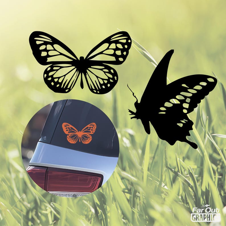 Monarch Butterfly Vinyl Decal - Etsy