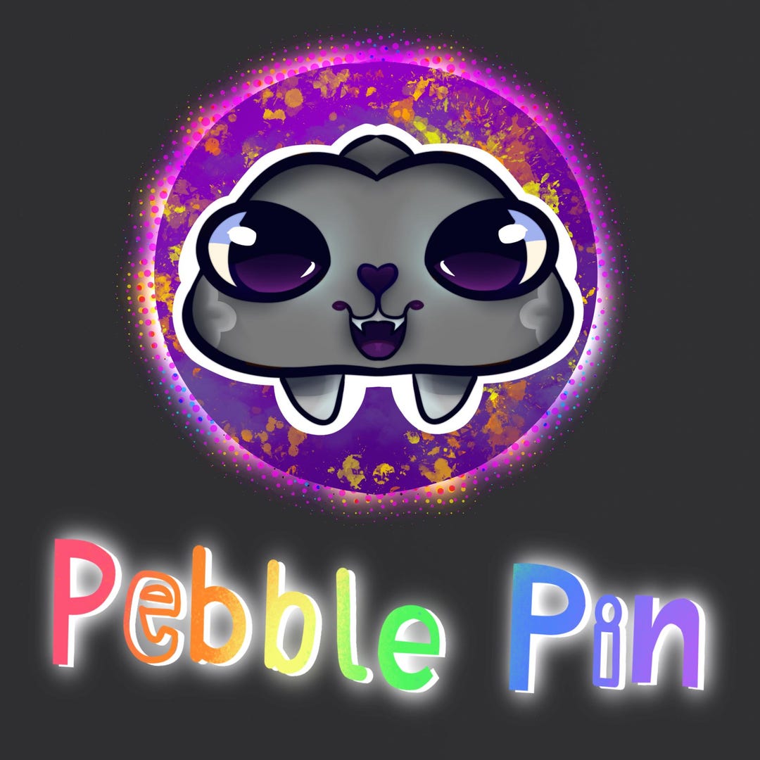 Dandy's World Pebble Pin, Cartoon Character Pin - Etsy