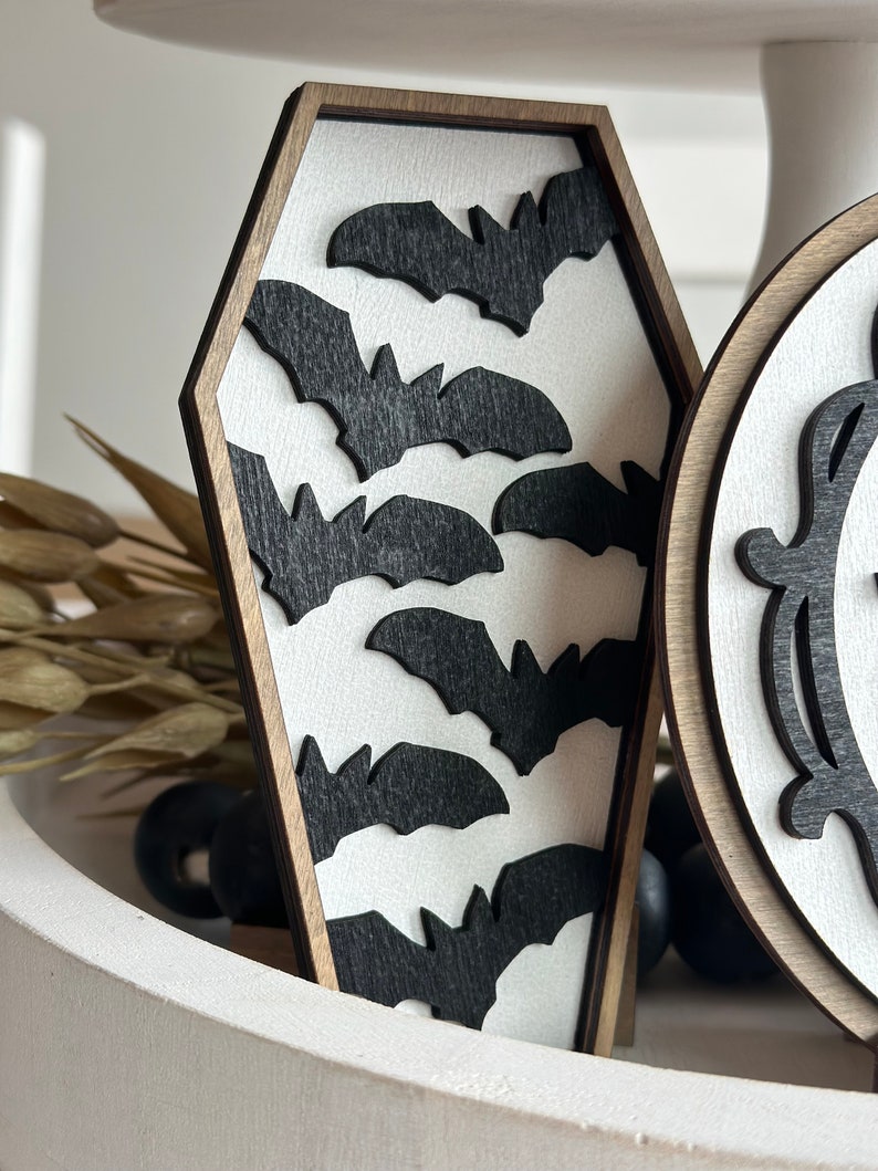 Halloween Tier Tray Set | Tier Tray Decor | Tier Tray Halloween ...