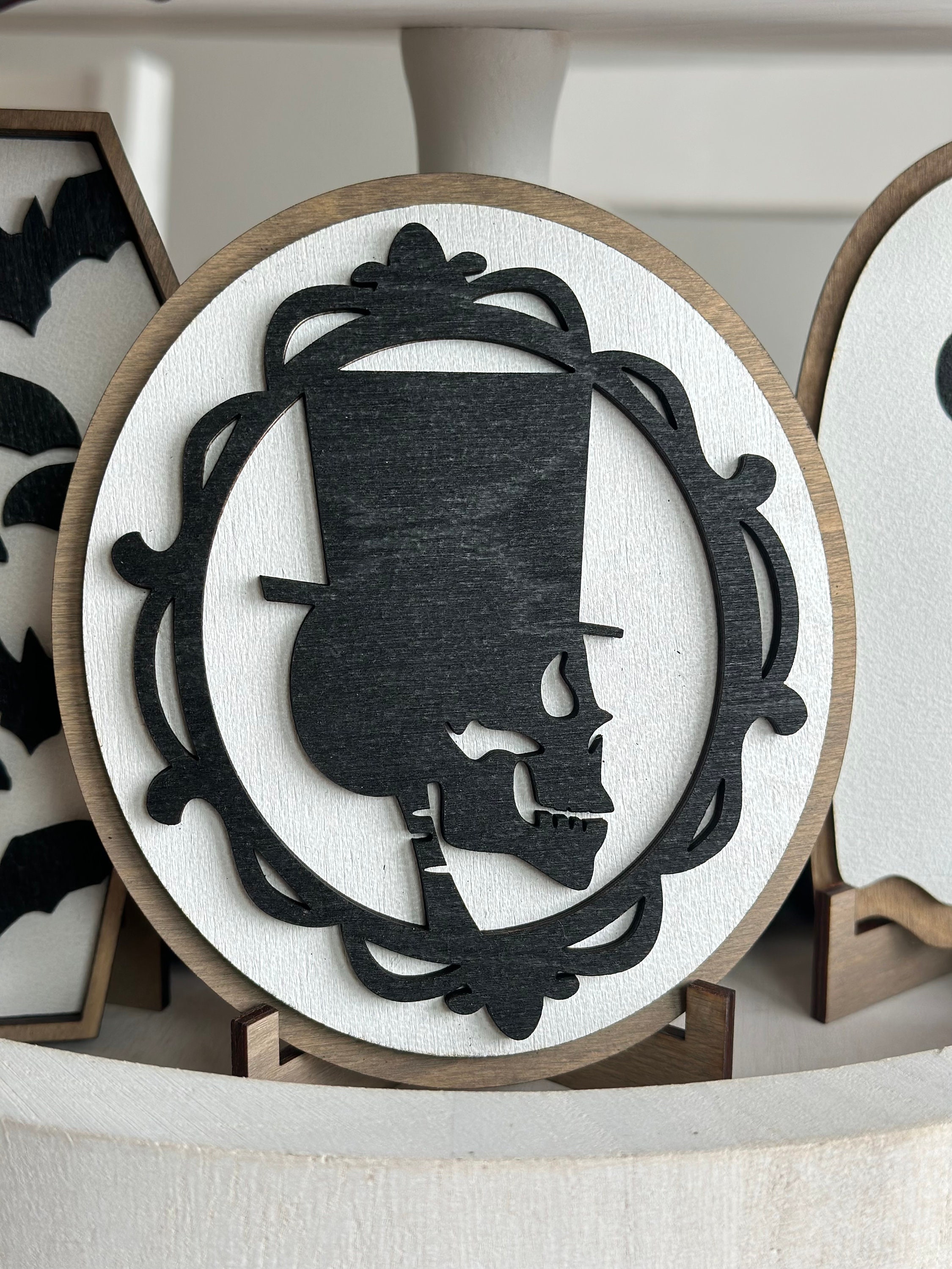 Halloween Tier Tray Set Tier Tray Decor Tier Tray Halloween Halloween ...