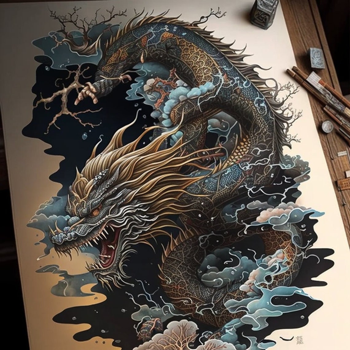 Japanese Traditional Dragon: A Powerful and Majestic Symbol of Culture ...