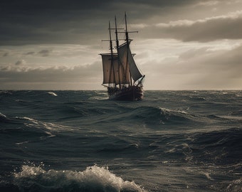 Lost at Sea Poster - Etsy