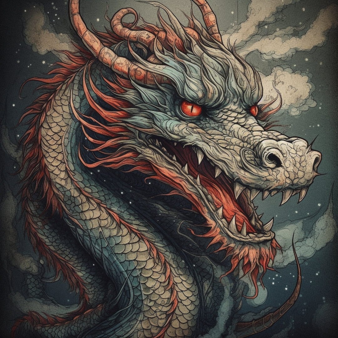 Wise Dragon - Etsy