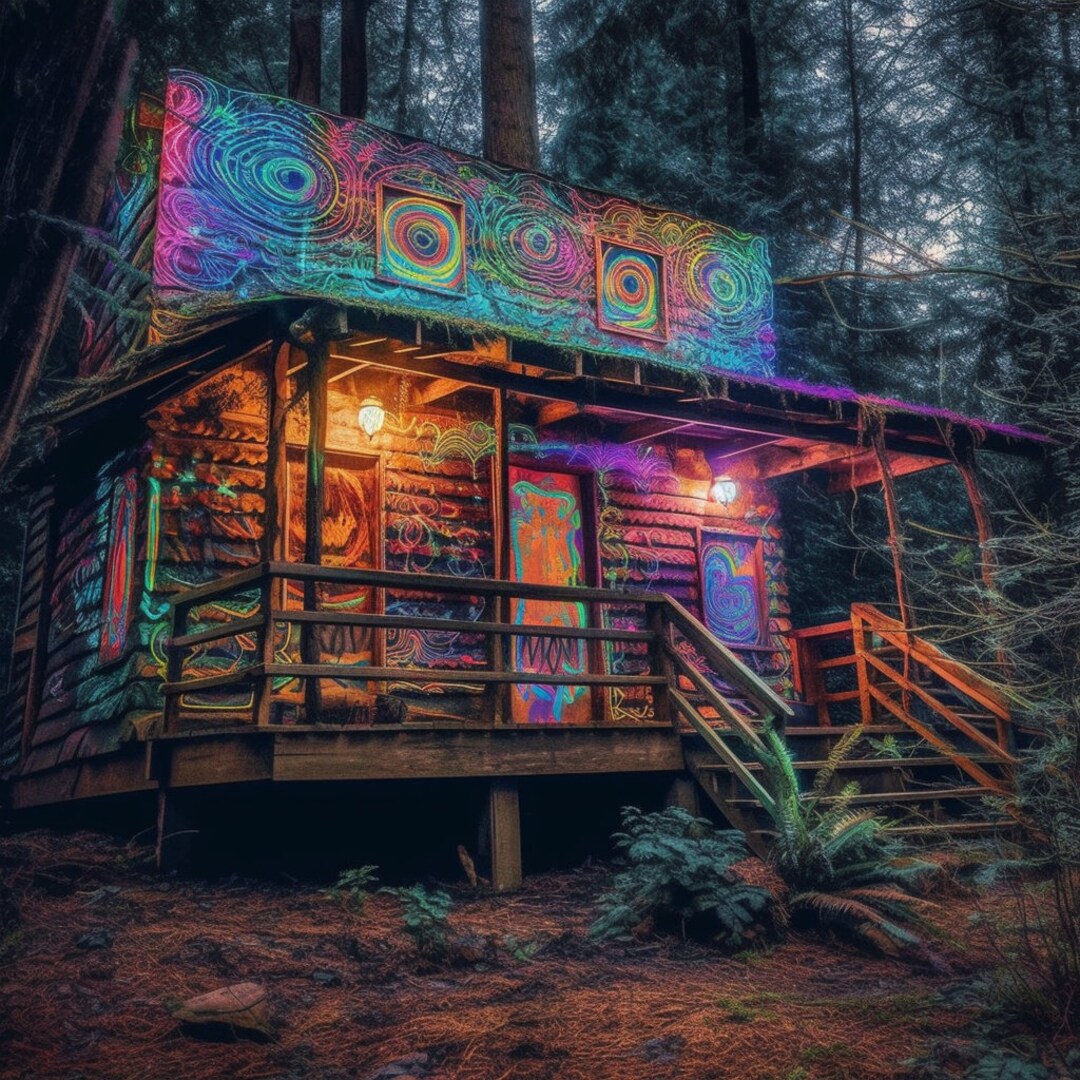 Psychedelic Retreat: Cabin in the Woods - Etsy
