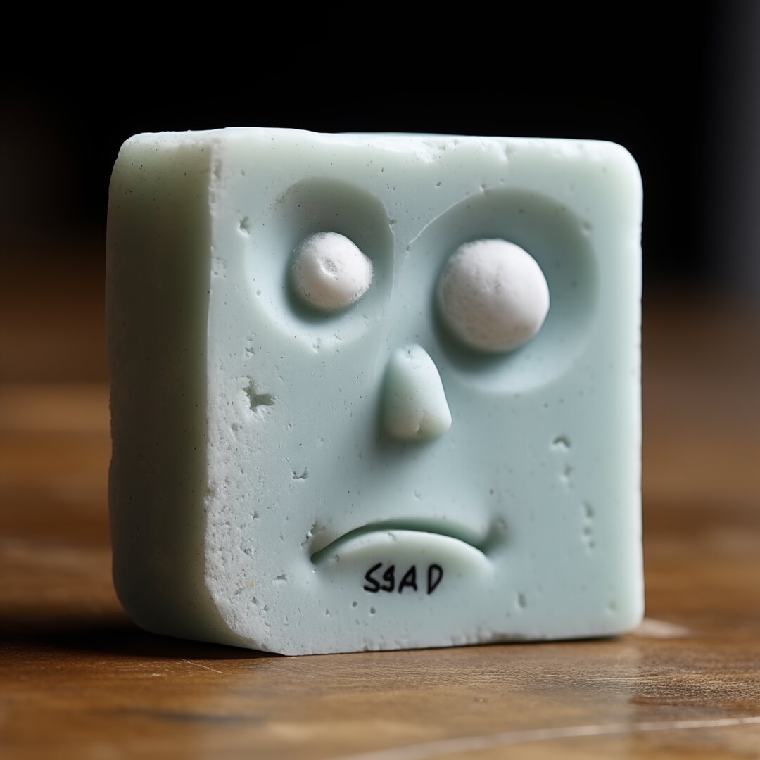 Melancholy Suds: Sad Bar of Soap - Etsy