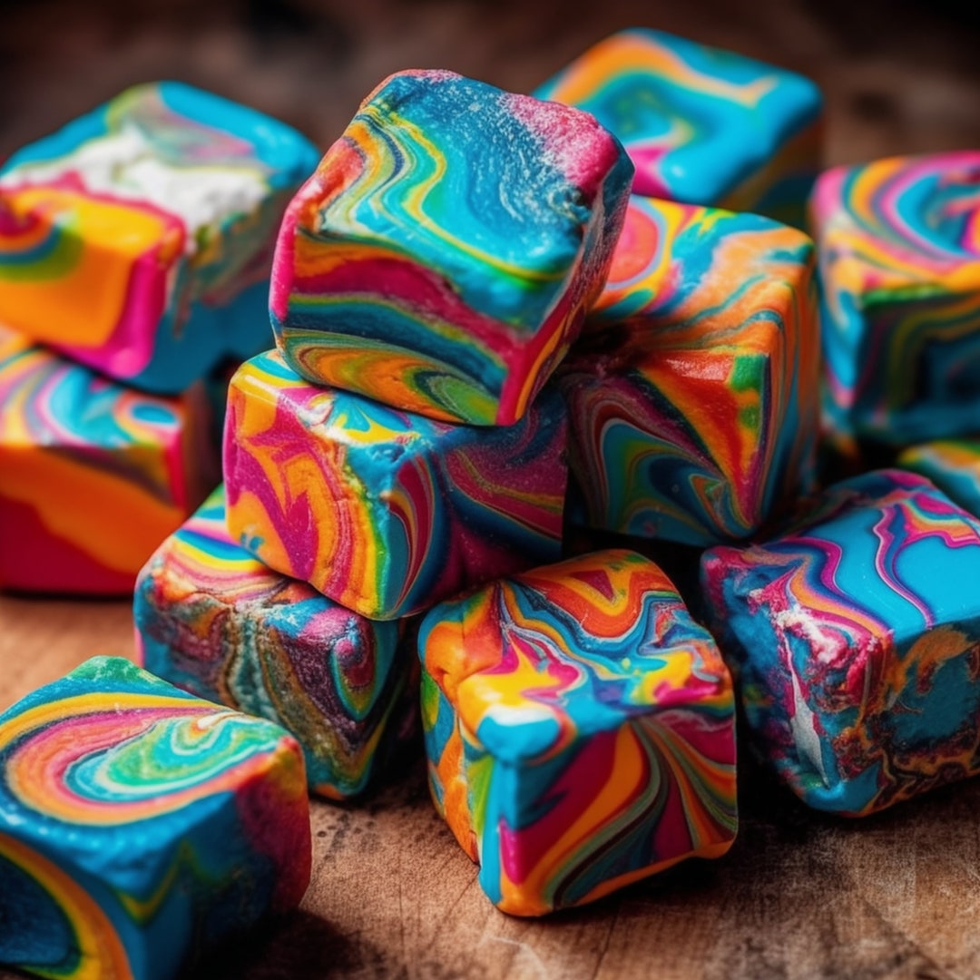 Psychedelic Marshmallow - Etsy