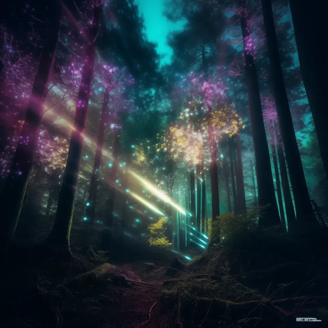 Celestial Canopy: Euphoric Forest Lights - Etsy
