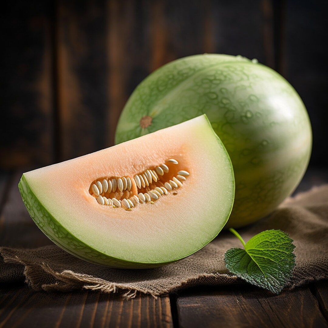 Melon Mosaic: Honeydew Harmony in Digital Art - Etsy