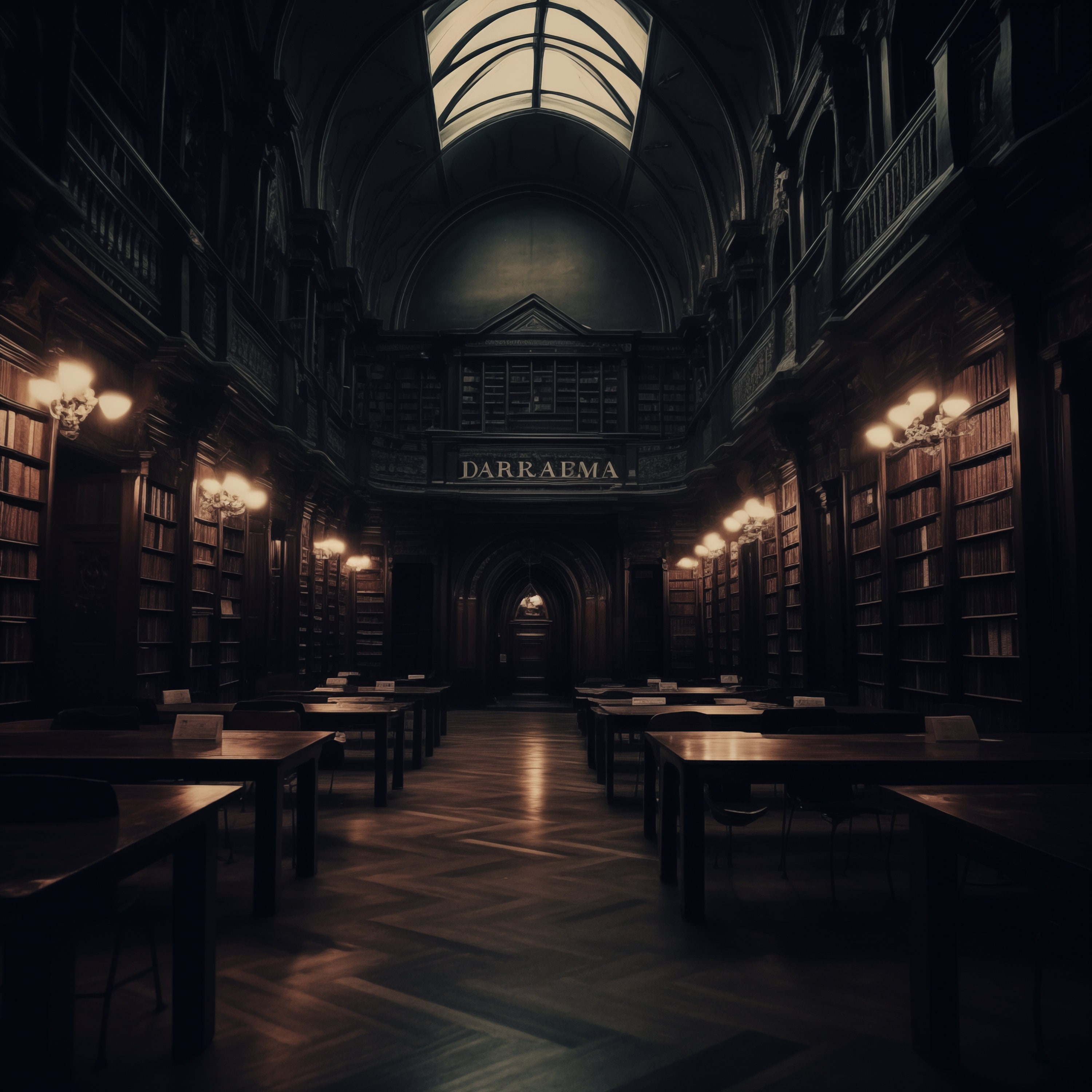Dark Academia Library - Etsy