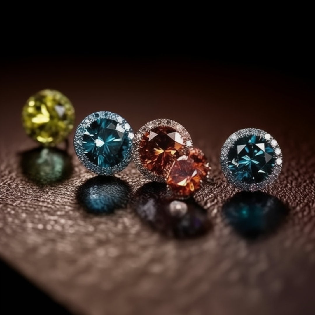 Spectrum Splendor: Vibrant Multi-colored Diamonds - Etsy