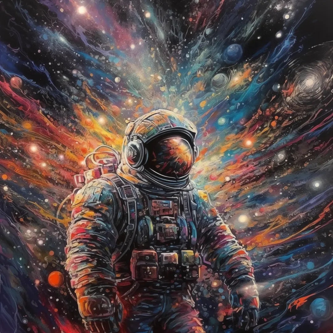 Galactic Euphoria: Celestial Bliss in Outer Space - Etsy