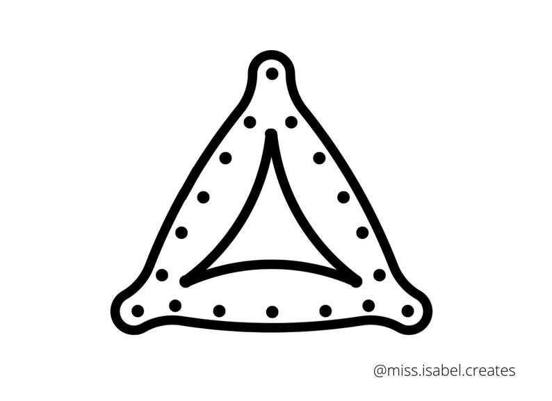 Print and Cut Hamantaschen Lacing Cards | Purim Hamantaschen Craft ...