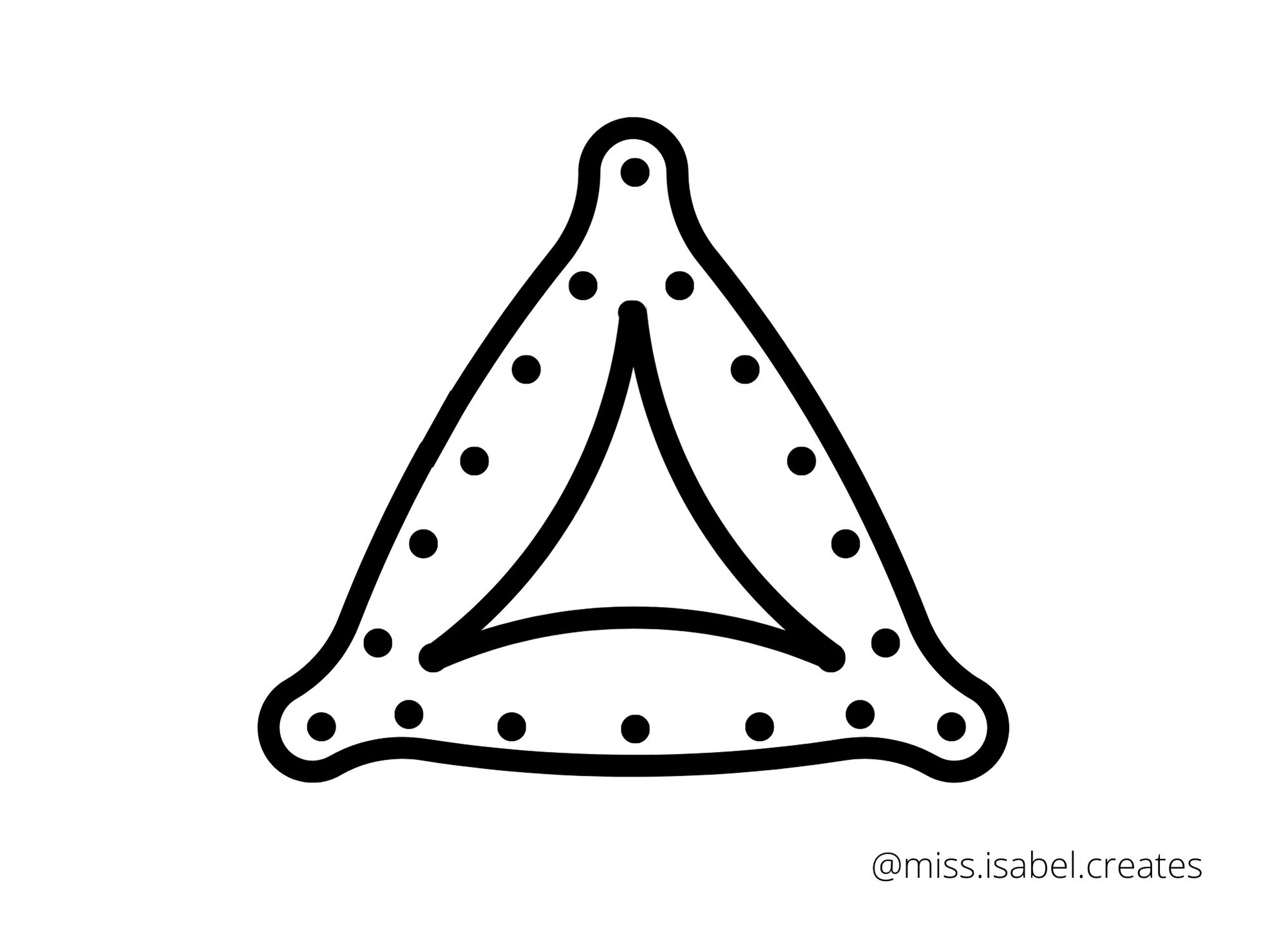 Print and Cut Hamantaschen Lacing Cards | Purim Hamantaschen Craft ...