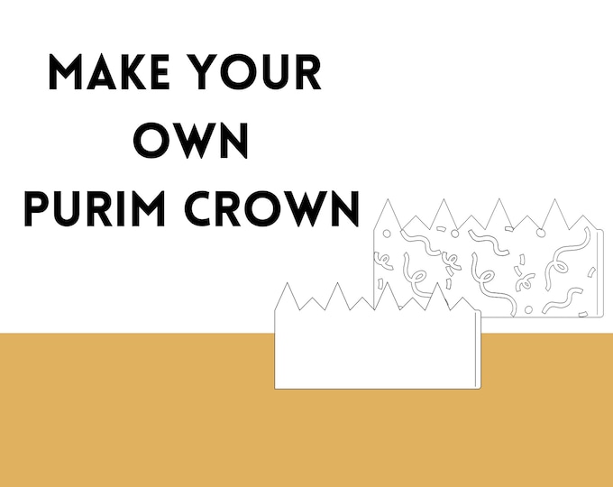 Queen Esther Crowns-printable Purim Paper Crown-jewish Blessing Arts ...