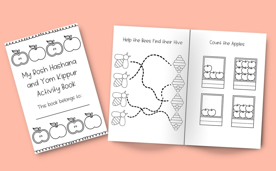 My Rosh Hashana and Yom Kippur Activity Book| Jewish Activities for ...