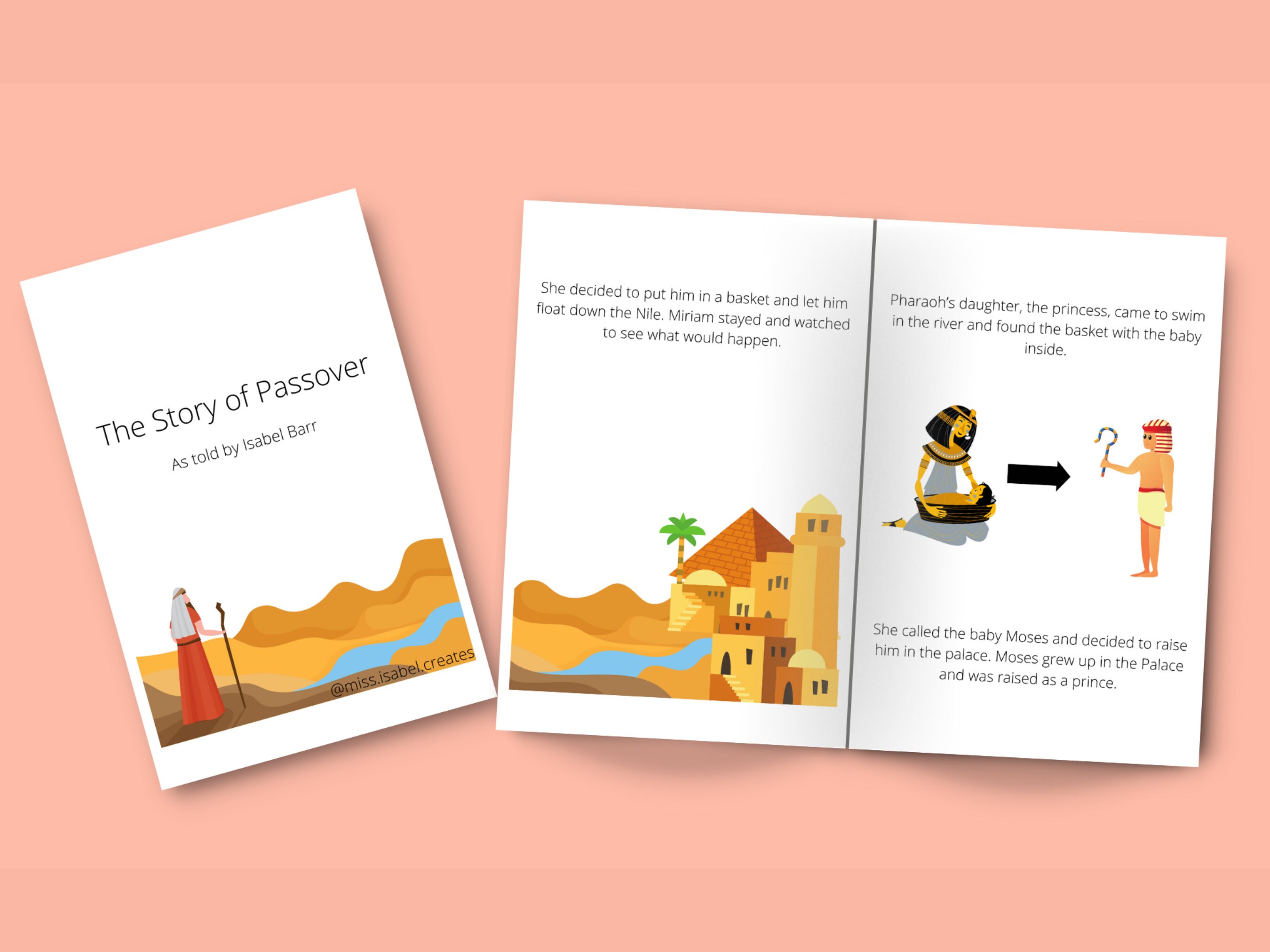 Buy Passover Story Adapted for Preschoolers Passover Story Illustrated ...