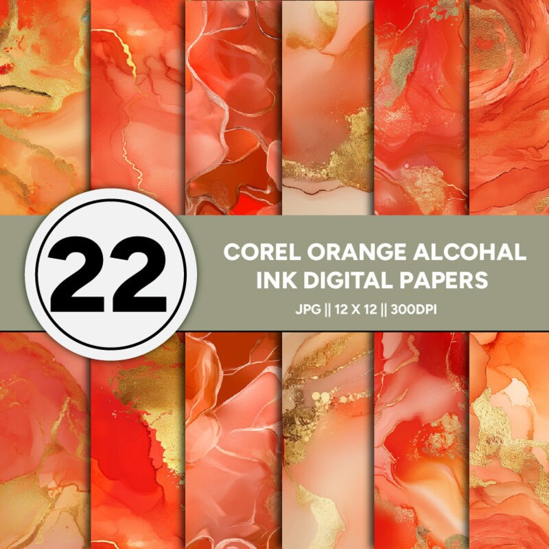 Coral Papers - Etsy