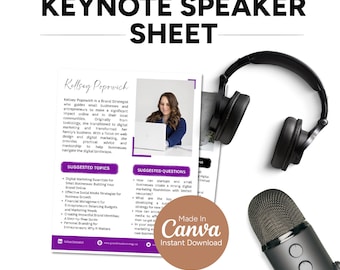 Podcast Interview One Sheet Template: Your Branding Powerhouse for ...