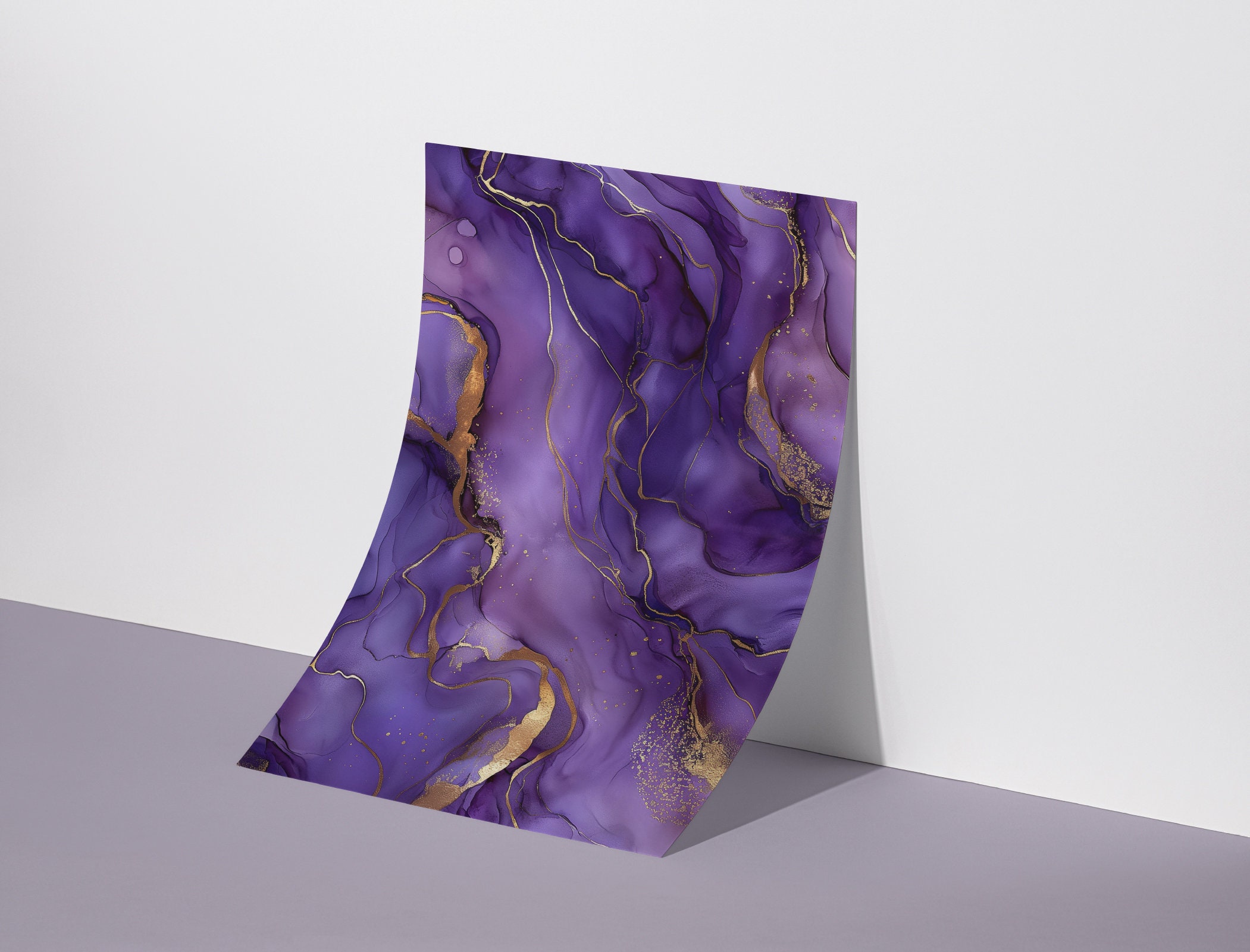 Purple Haze Alcohol Ink Patterns Digital Papers Design | Alcohol Ink ...