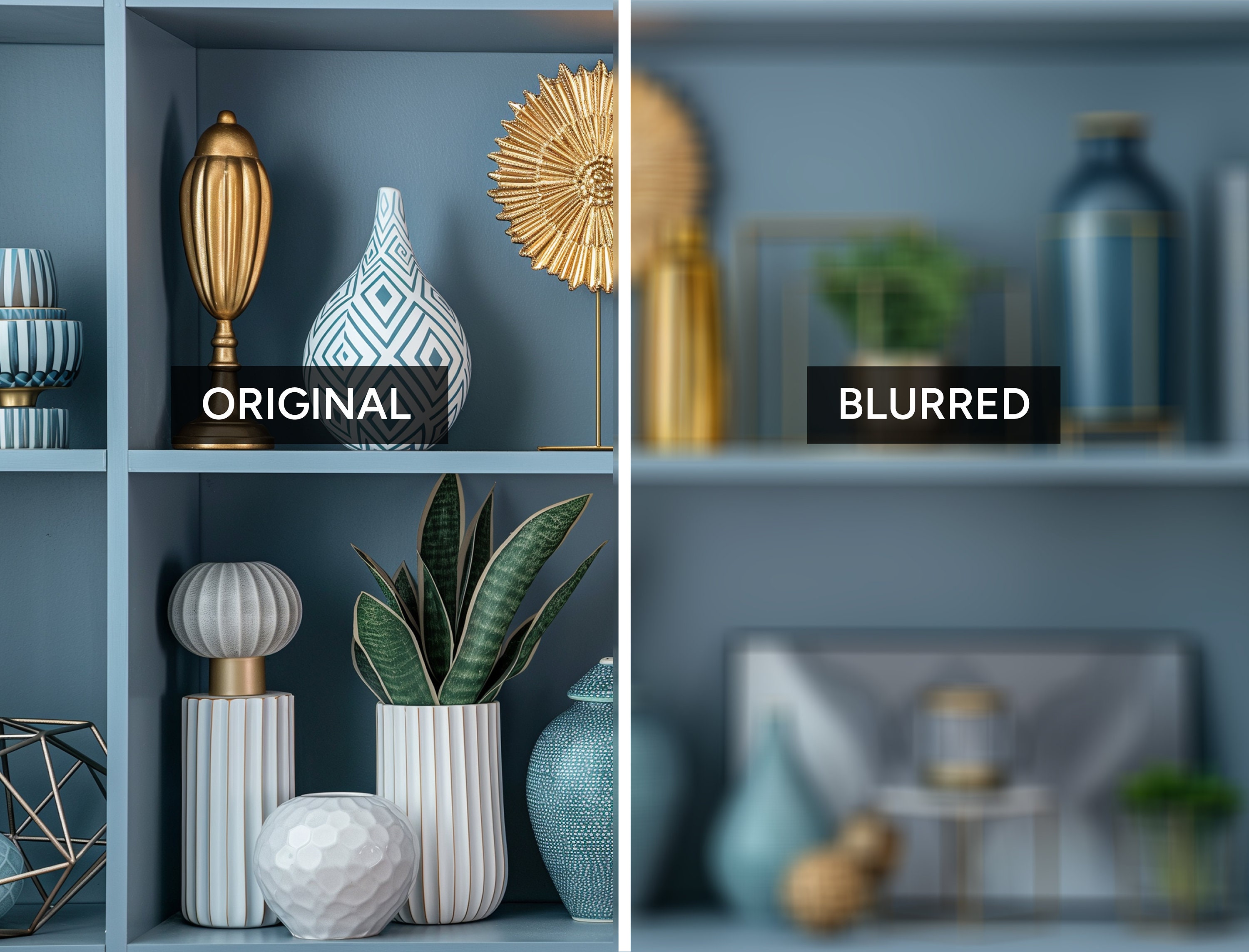 Blue Bookshelf Virtual Background for Home Office | Creating a Soft and ...